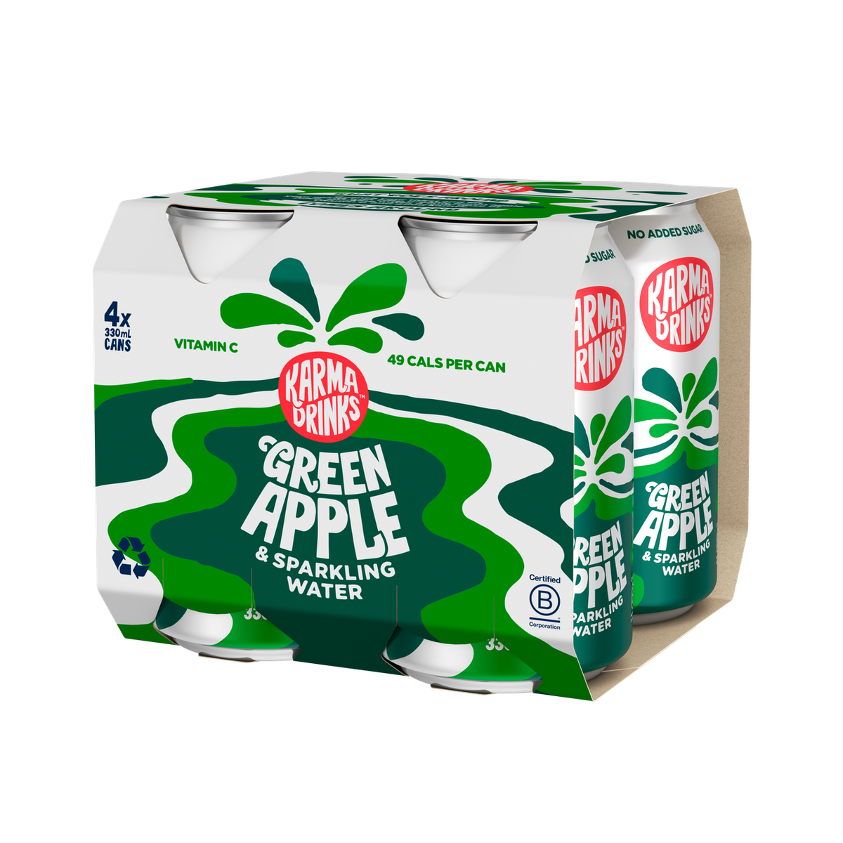 NEW!!! Green Apple & Sparkling Water | Karma Drinks Limited